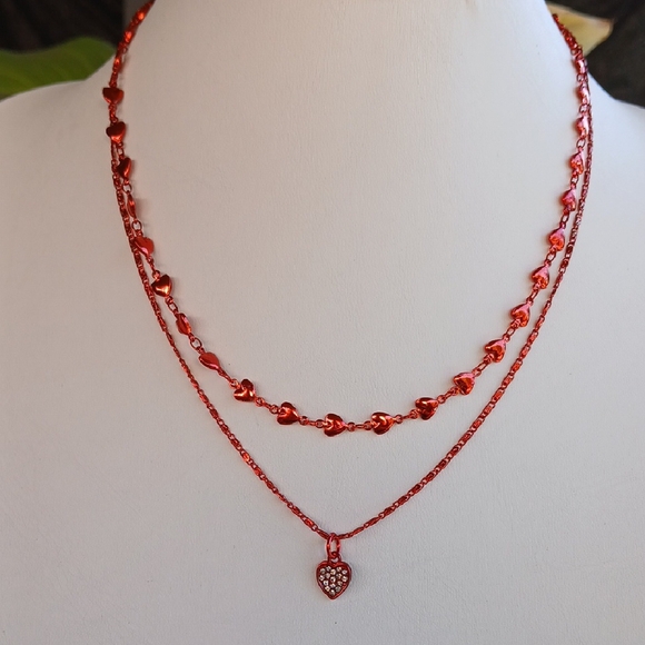 paparazzi | Jewelry | Paparazzi Red Twostrand Necklace | Poshmark